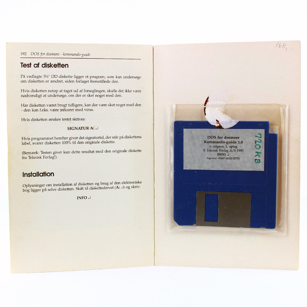 DOS for Dosmere kommando-guide (inkl. diskette) - WTS Retro - Køb her