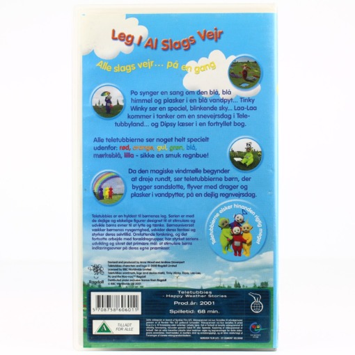 Teletubbies - Leg i al slags vejr (VHS) - WTS Retro - Køb filmen her