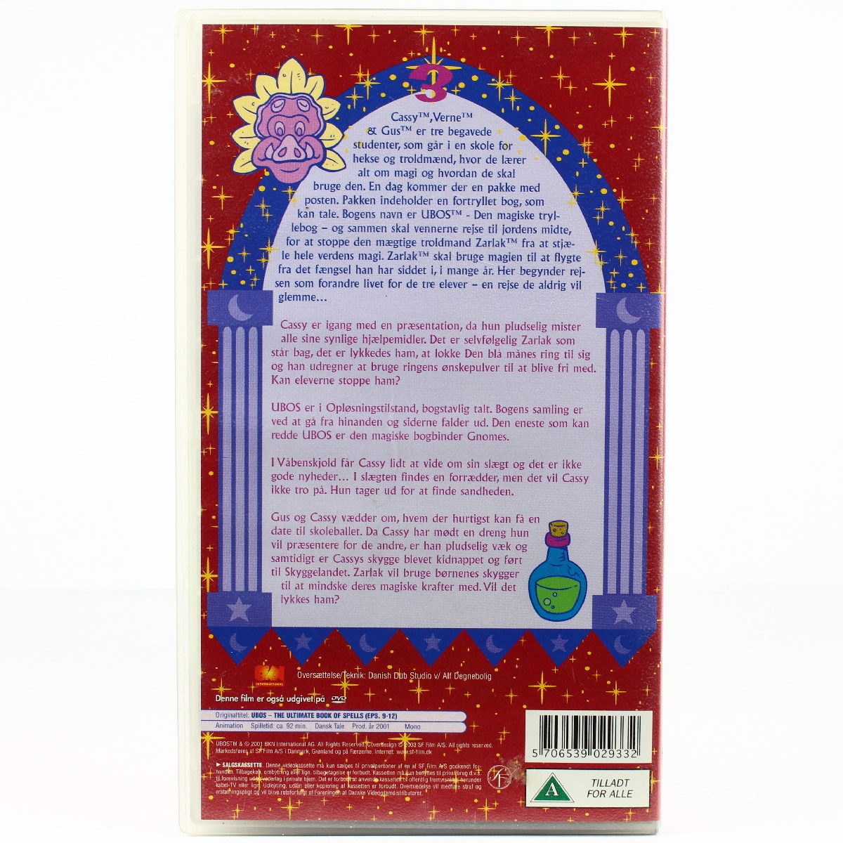 U.B.O.S. Den Magiske Troldbog 3 - Den blå månes ring (VHS) - WTS Retro - Køb filmen her