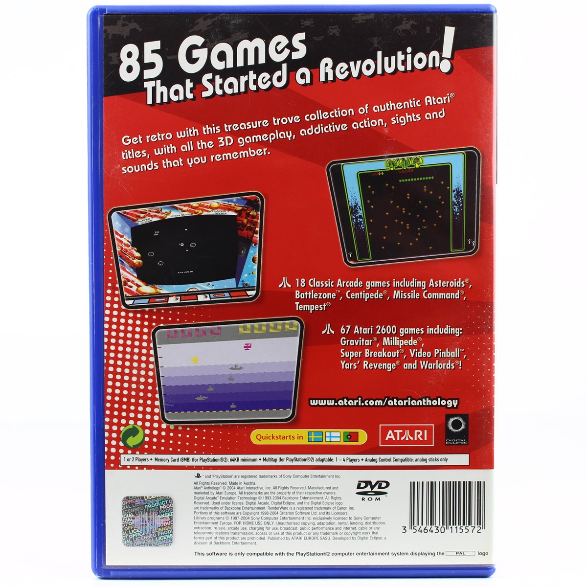 Atari Anthology (PS2) - WTS Retro - Køb spillet her