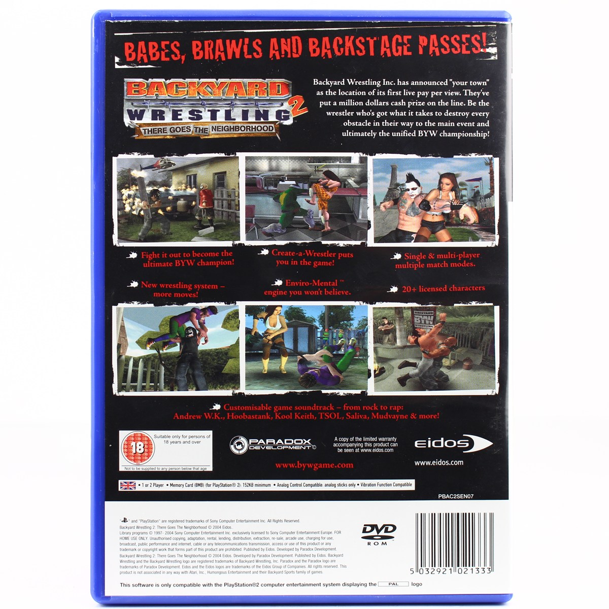 Backyard Wrestling 2: There Goes the Neighborhood (PS2) - WTS Retro ...