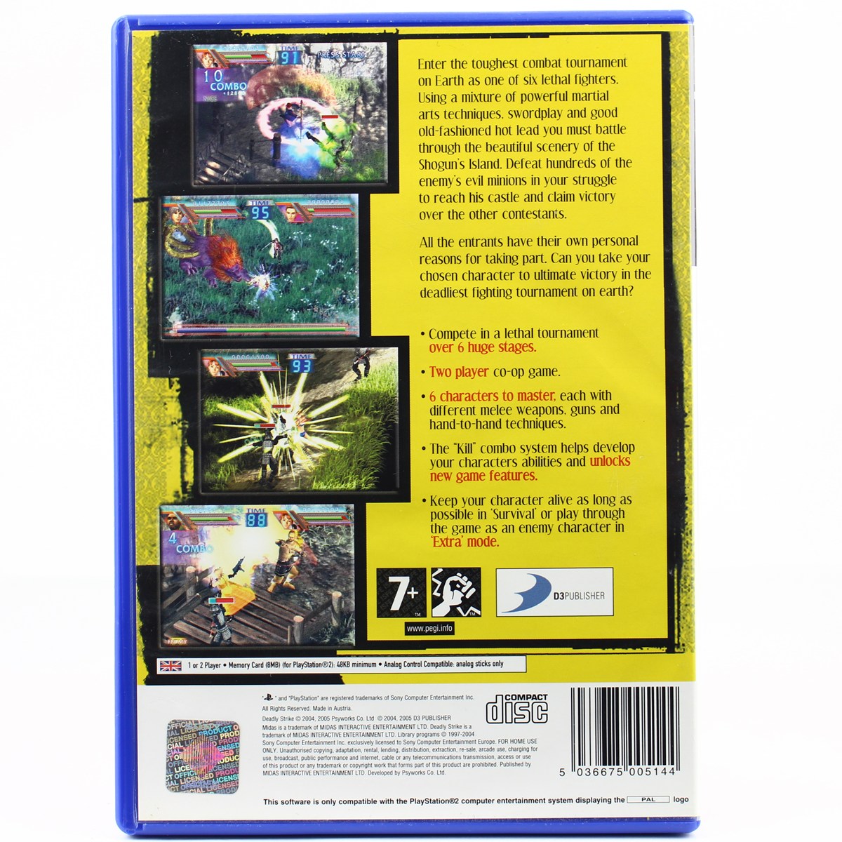 Deadly Strike (PS2) - WTS Retro - Køb spillet her