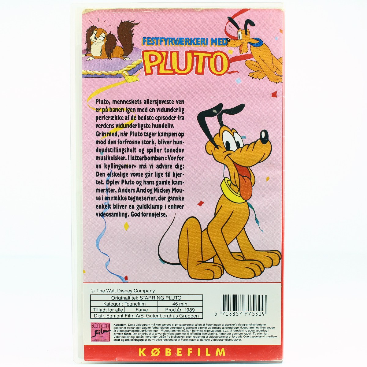 Festfyrværkeri med Pluto - Disney - Egmont (VHS) - WTS Retro - Køb filmen her