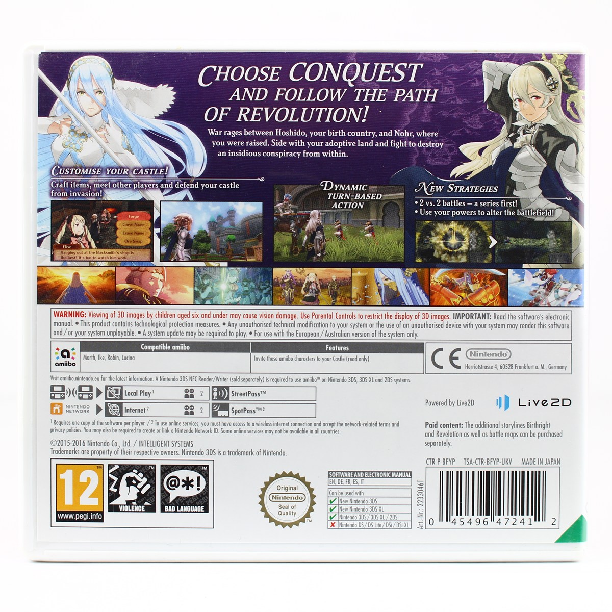 Fire Emblem Fates: Conquest (Nintendo 3DS) - WTS Retro - Køb her