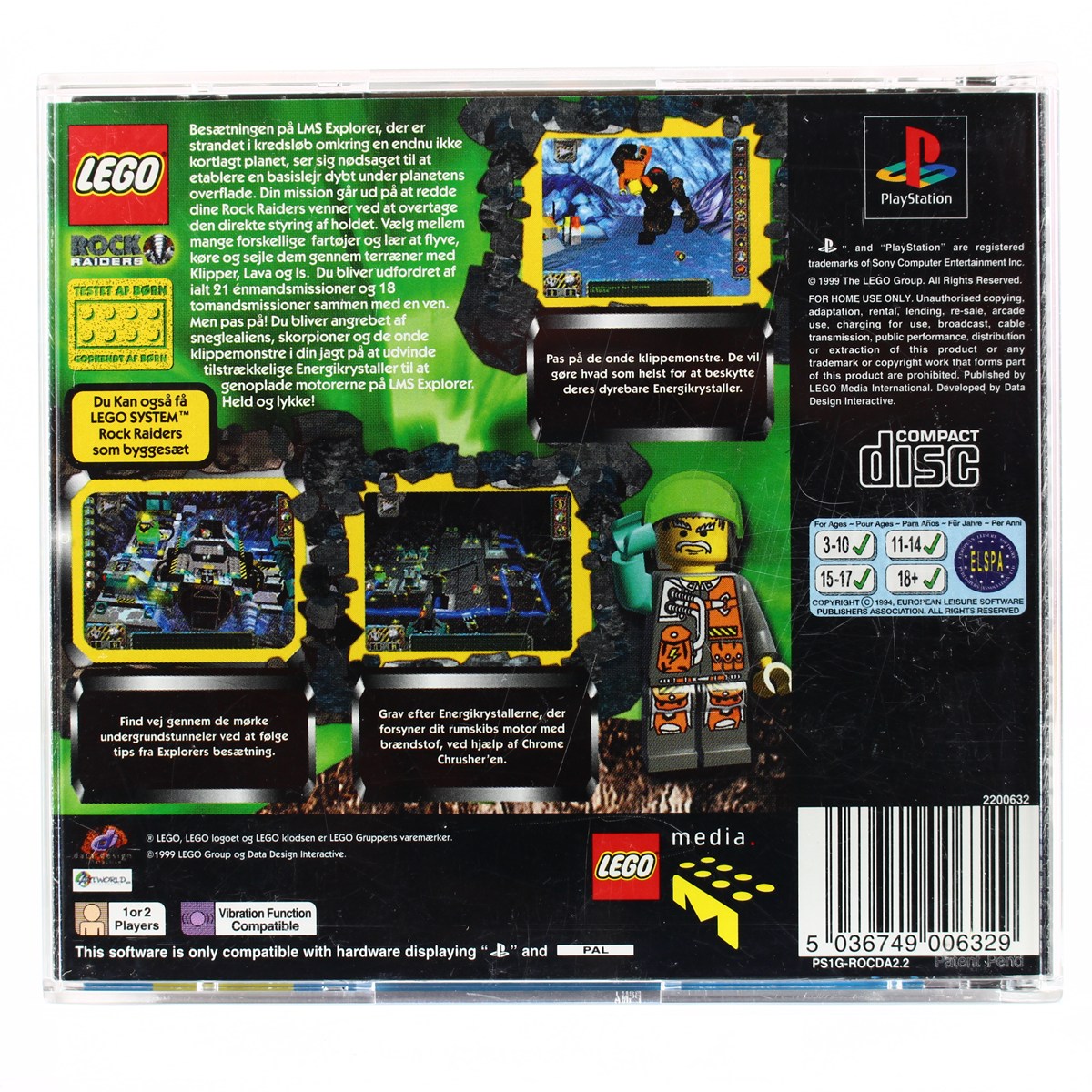 LEGO Rock Raiders (PS1) - Brugt - WTS Retro - Køb spillet her