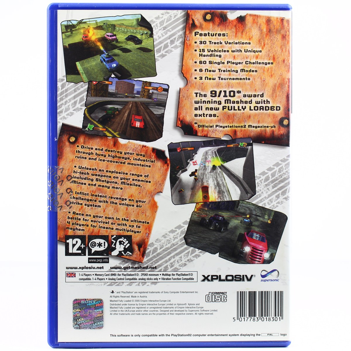 Mashed: Fully Loaded (PS2) - WTS Retro - Køb spillet her