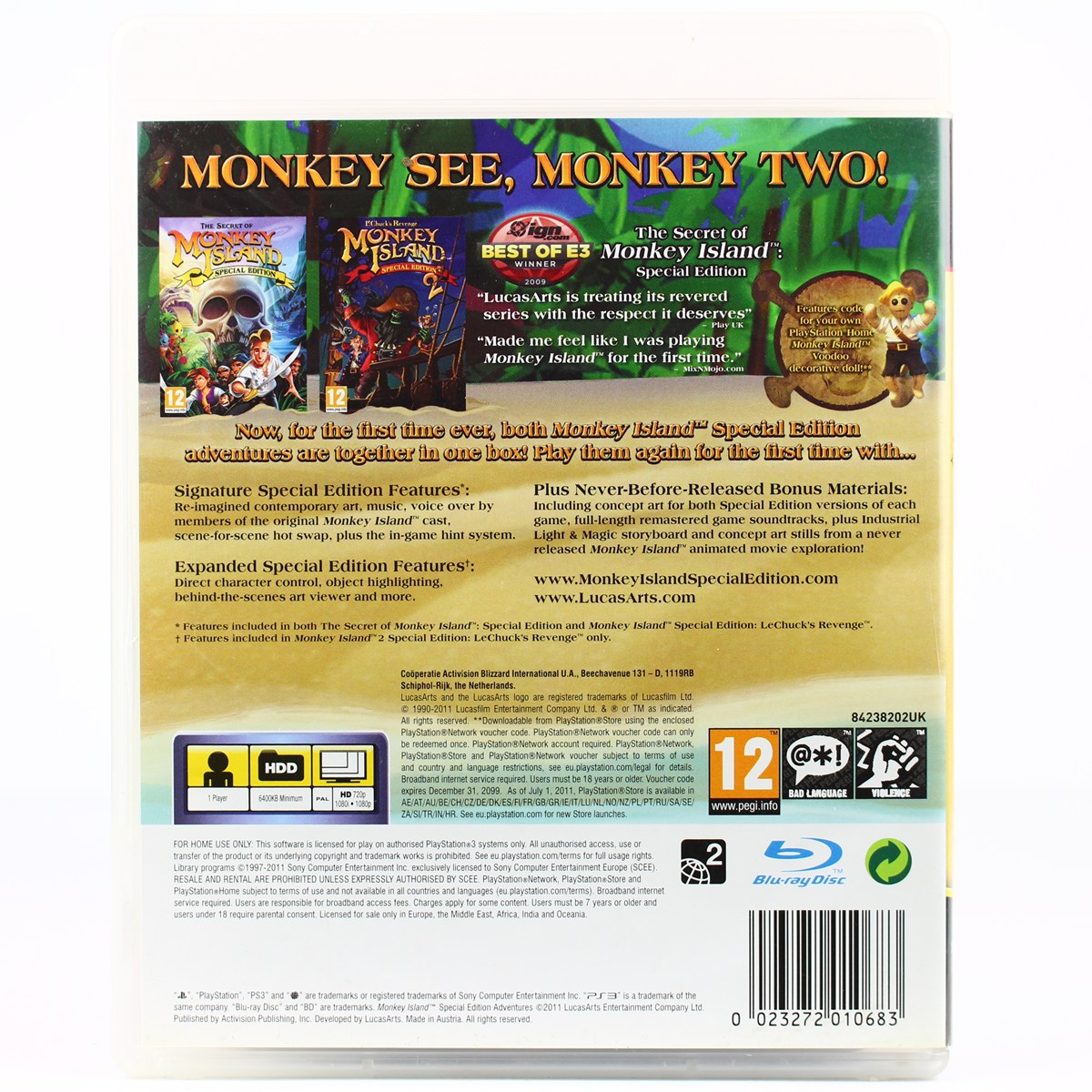 Monkey Island Special Edition Collection (PS3) - WTS Retro - Køb ...