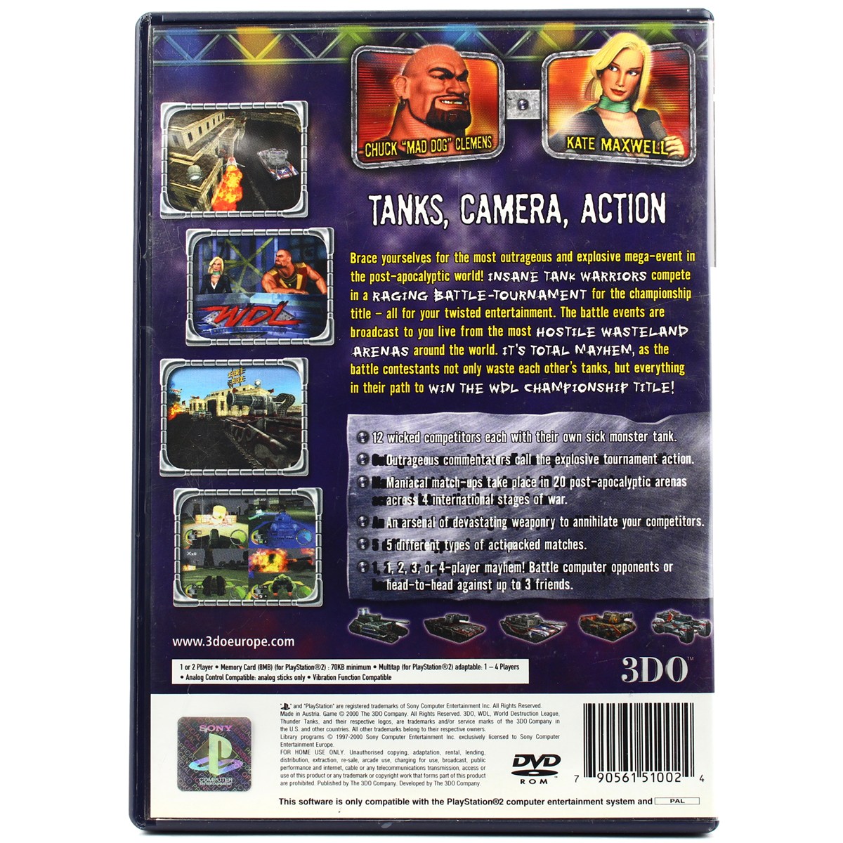 World Destruction League: Thunder Tanks (PS2) - WTS Retro - Køb spillet her