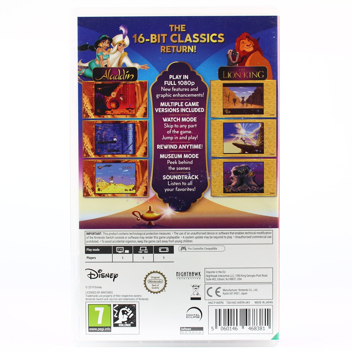 Disney Classic Games: Aladdin and the Lion King (Nintendo Switch) - WTS ...
