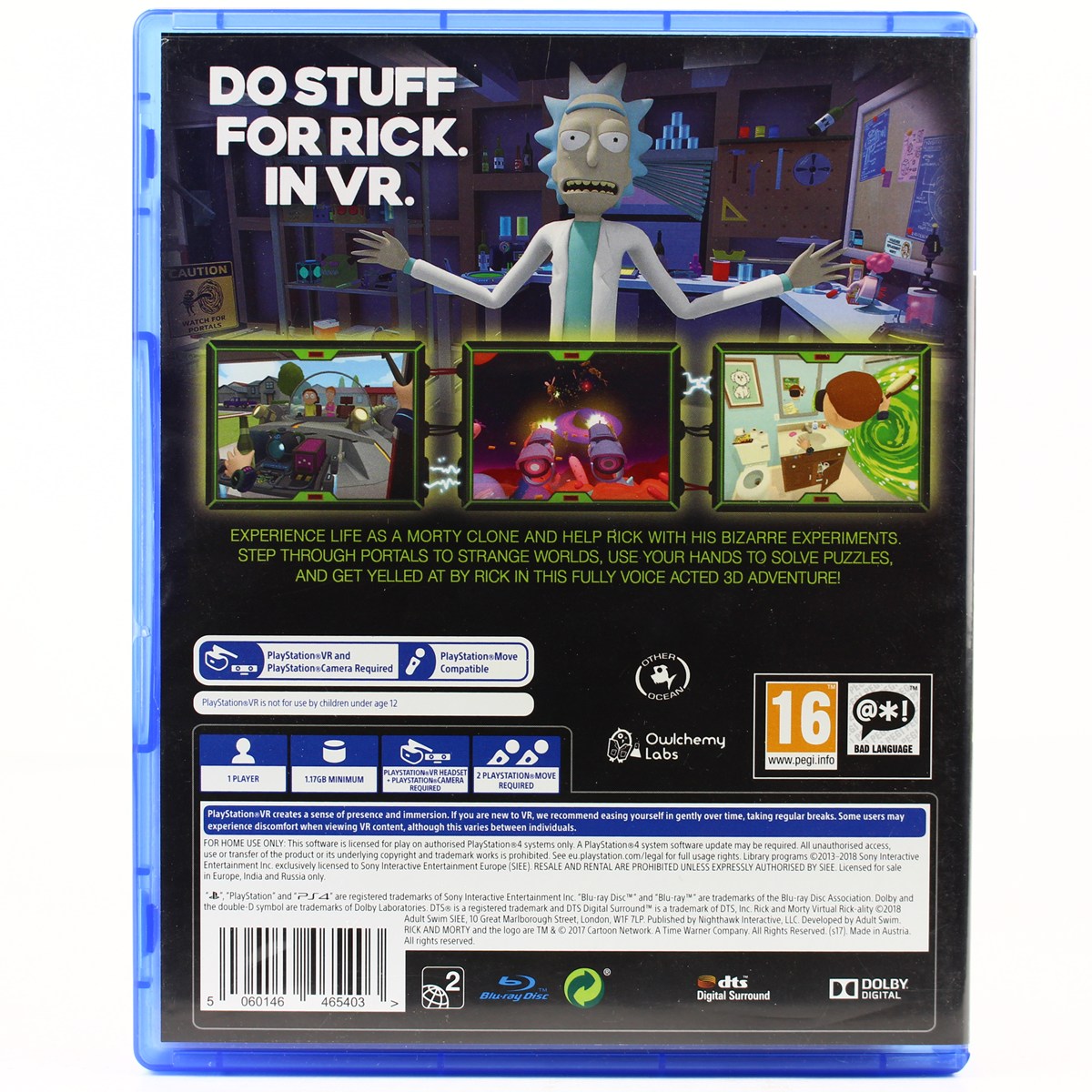 Rick and Morty: Virtual Rick-ality (PS4 VR) - WTS Retro - Køb her