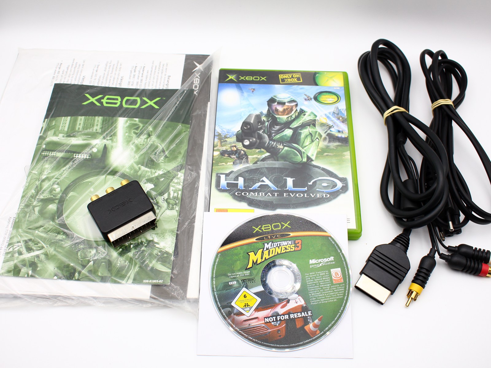 Xbox Original Konsol med Halo & Midtown Madness 3 (Boxed) - WTS Retro - Køb her