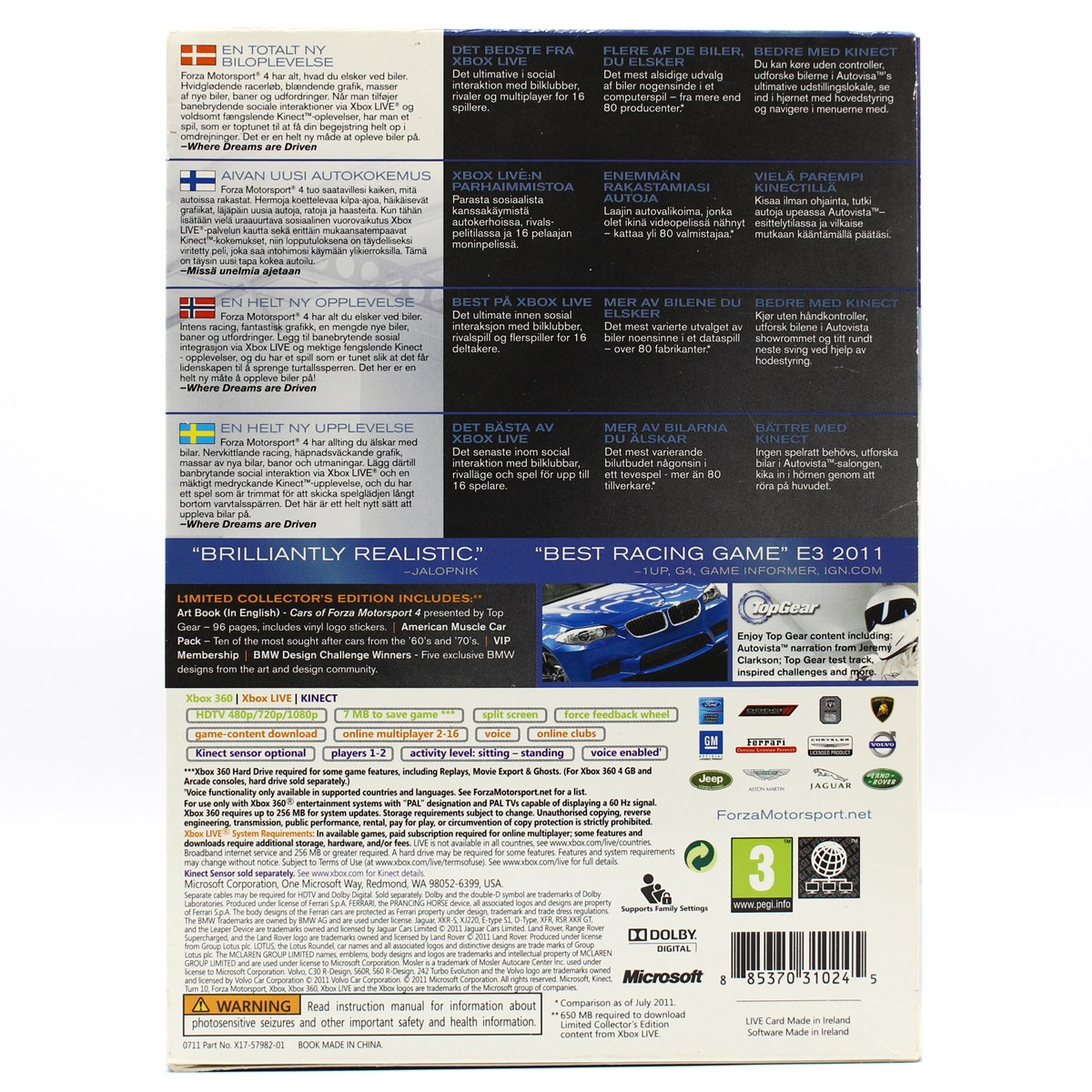 Forza Motorsport 4 - Limited Collector's Edition (Xbox 360) - WTS Retro ...