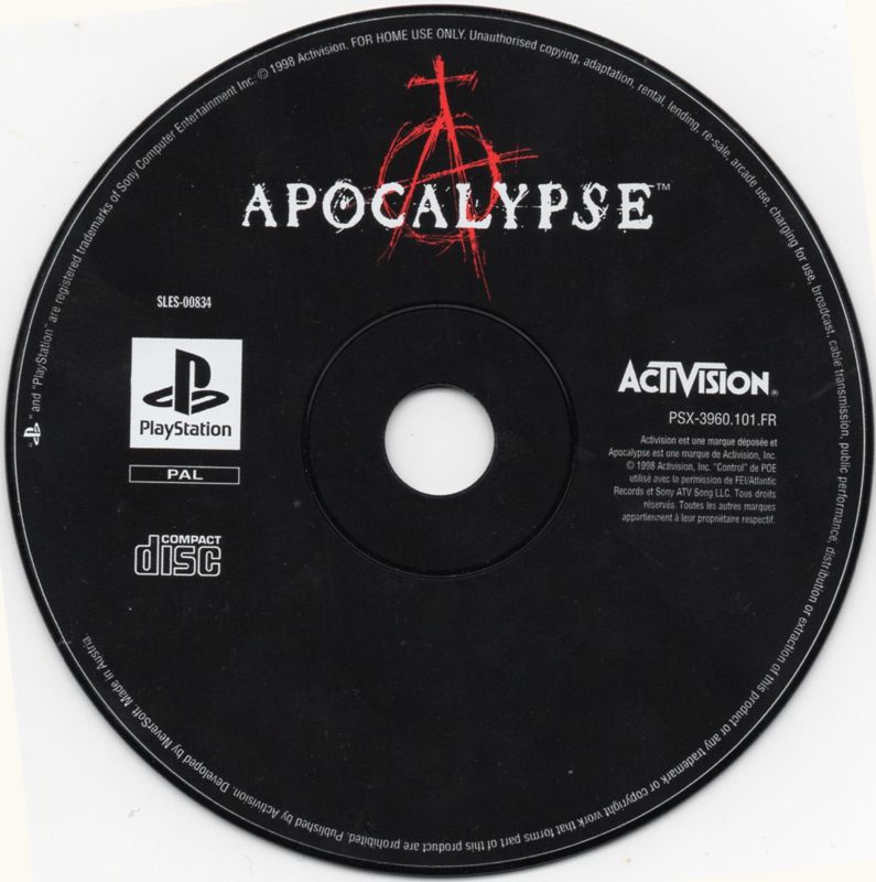 Apocalypse (PS1 - Løs spil) - WTS Retro - Køb her