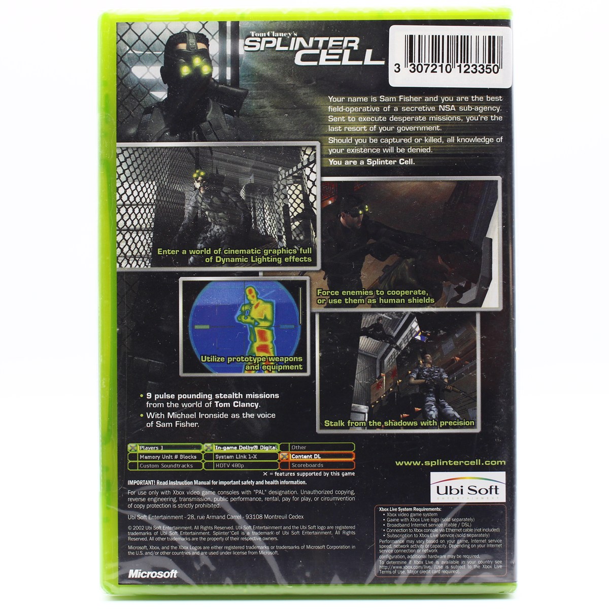 Tom Clancy's Splinter Cell (Xbox - Nyt spil) - WTS Retro - Køb spillet her