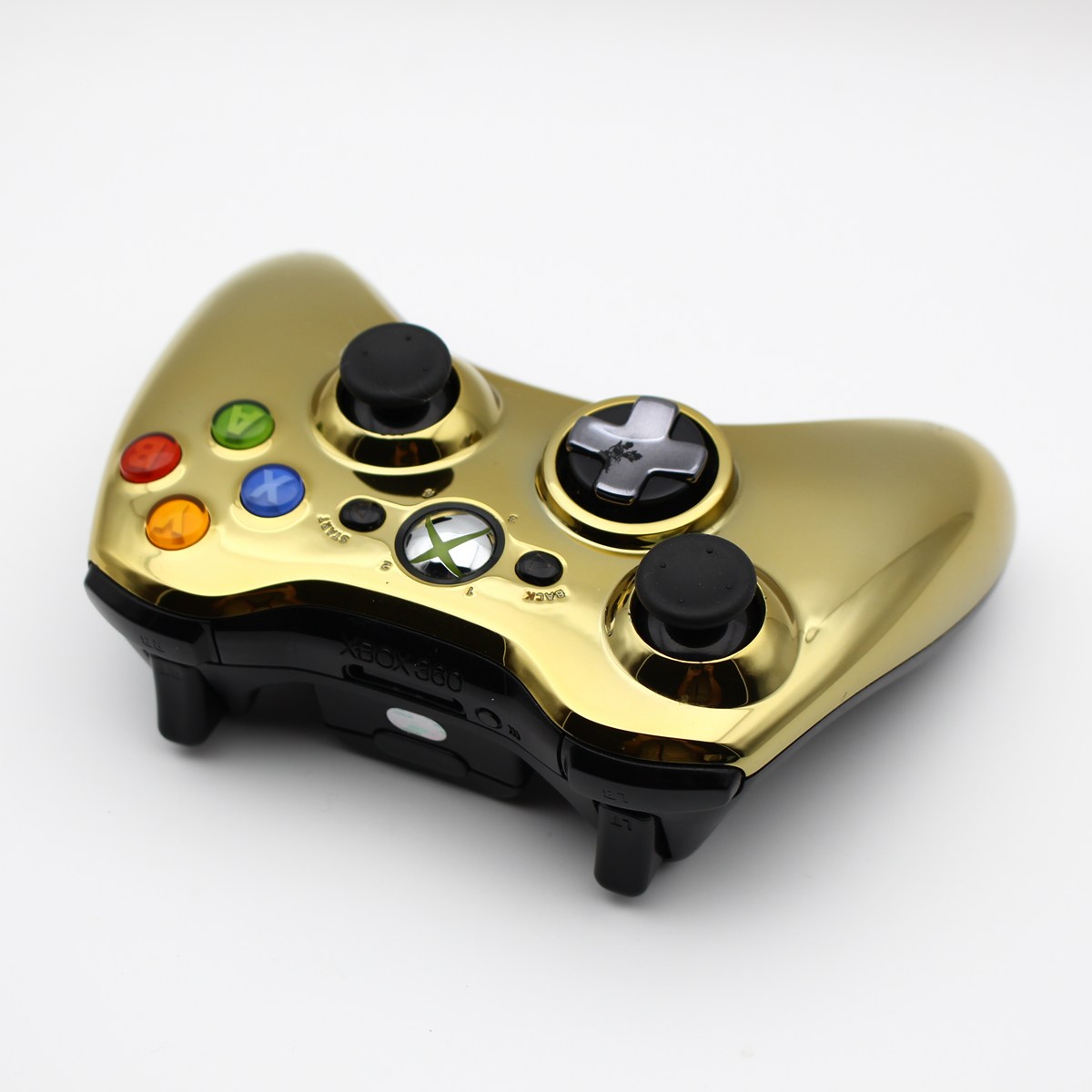 Xbox 360 Chrome Gold Controller - WTS Retro - Køb her