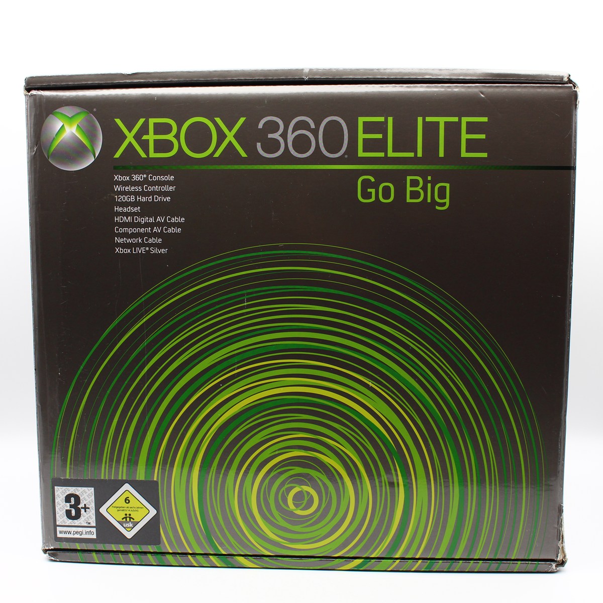 Xbox 360 Elite Konsol - Go Big (120GB - Boxed) - WTS Retro - Køb her