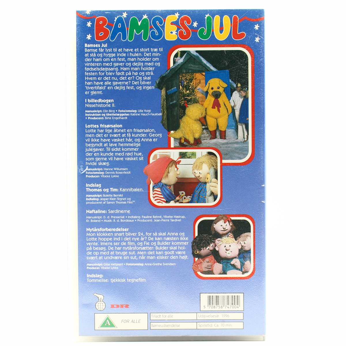 Bamses Jul + 2 Anna og Lotte-historier (VHS) - WTS Retro - Køb her
