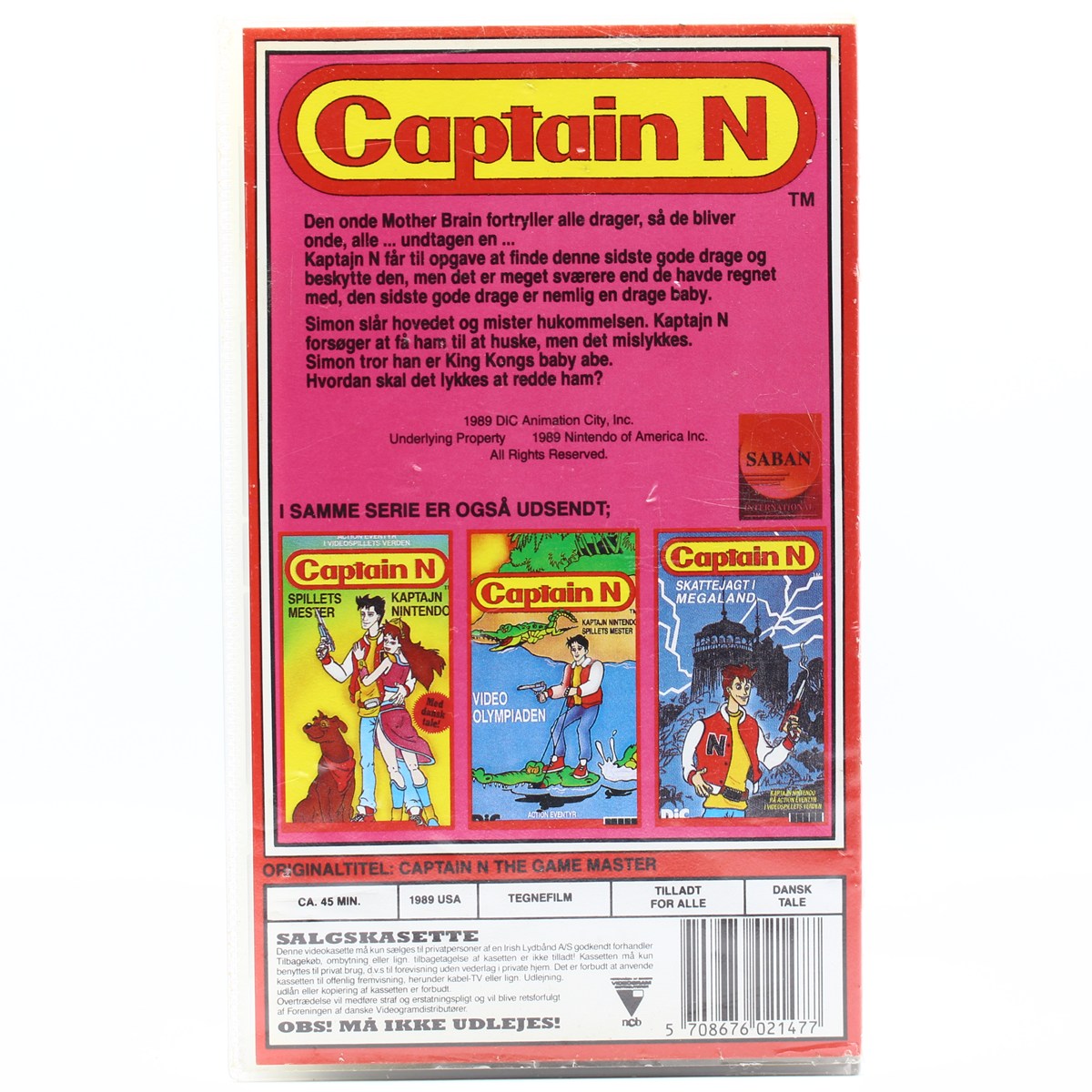 Captain N: Abe manden (VHS) - WTS Retro - Køb filmen her