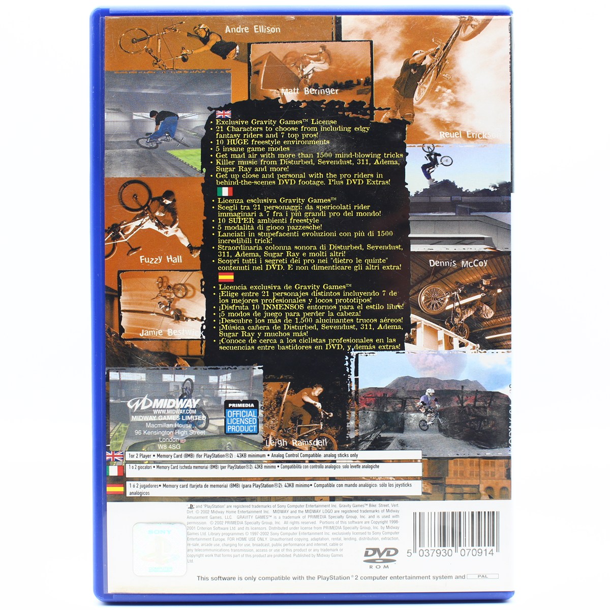 Gravity Games Bike: Street Vert Dirt (PS2) - Brugt - WTS Retro - Køb ...