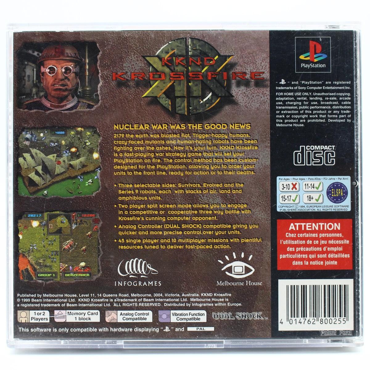 KKND: Krossfire (PS1) - WTS Retro - Køb spillet her