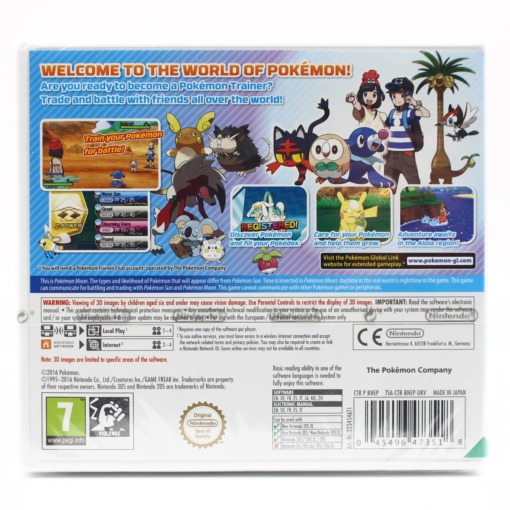Pokémon Moon (Nintendo 3DS - Nyt spil) - WTS Retro - Køb spillet her