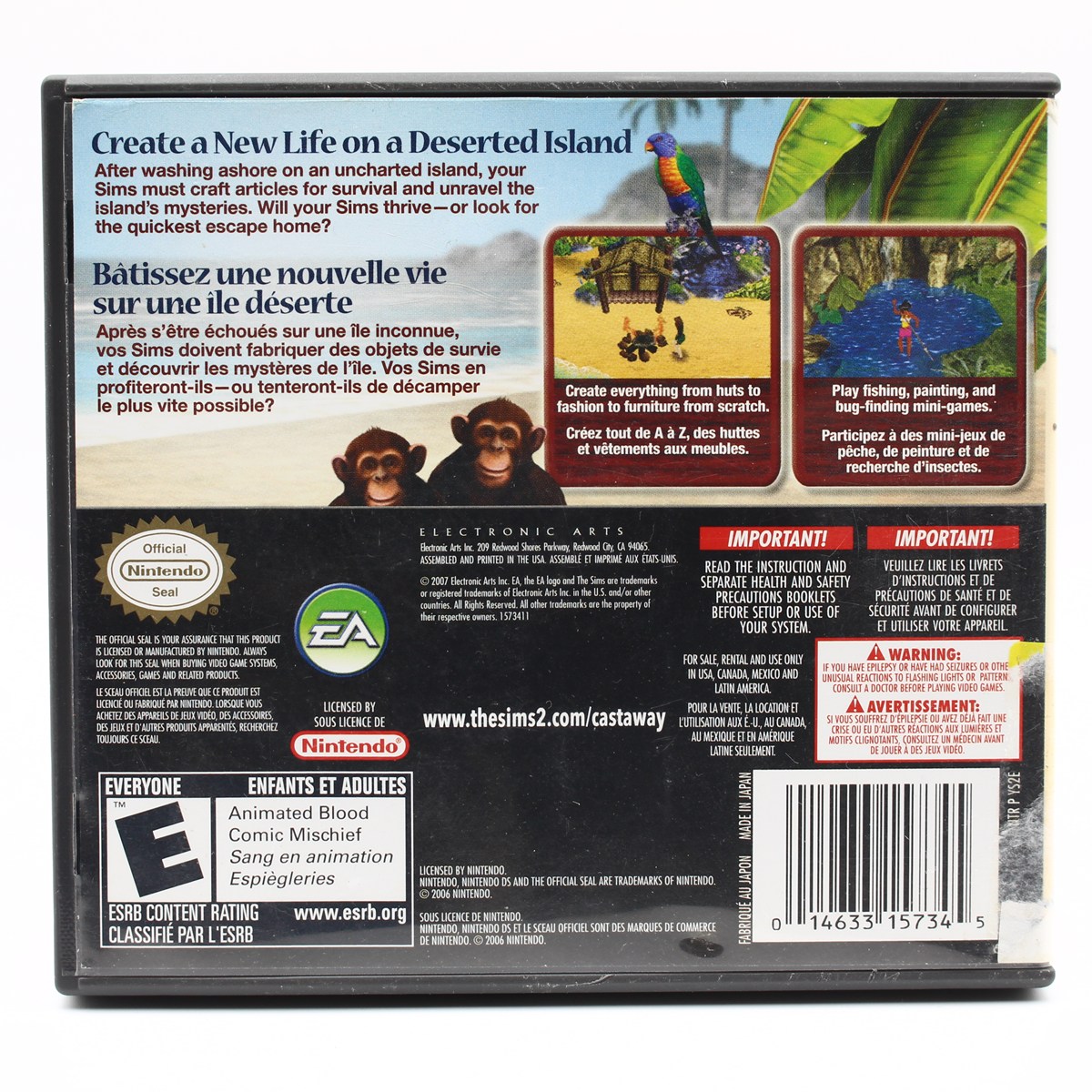 The Sims 2: Castaway (Nintendo DS - USA) - WTS Retro - Køb spillet her