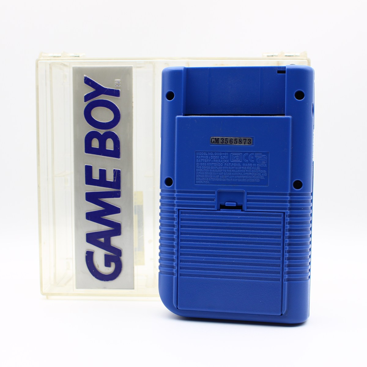 Nintendo Game Boy Classic Blue Edition i Original Display Case - WTS Retro