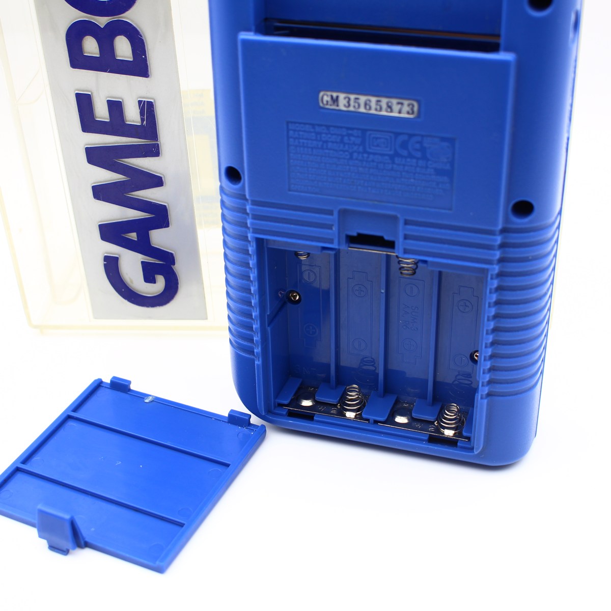 Nintendo Game Boy Classic Blue Edition i Original Display Case - WTS Retro