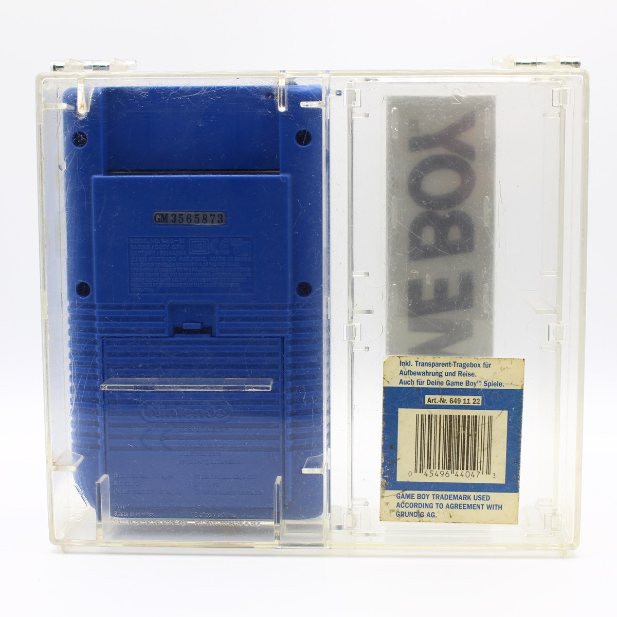 Nintendo Game Boy Classic Blue Edition i Original Display Case - WTS Retro